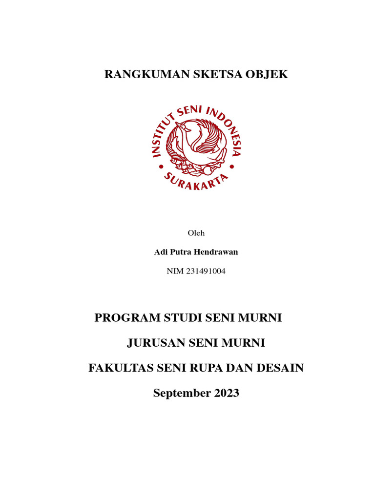 Rangkuman Sketsa Objek 2 | PDF