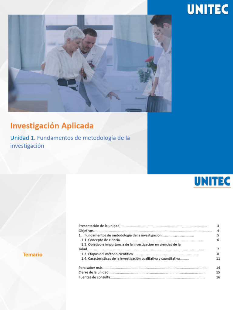 Unidad 1 Fundamentos De Enfermeria Pdf Método Científico