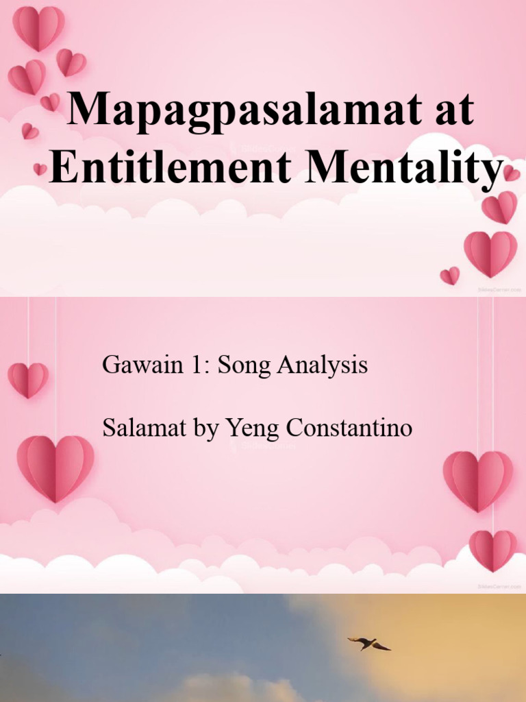 Mapagpasalamat at Entitlement Mentality | PDF