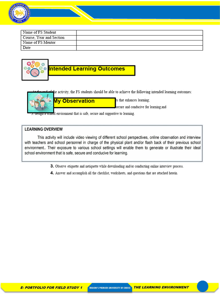 D FS1 Activity 2 Updated | PDF | Classroom | Classroom Management