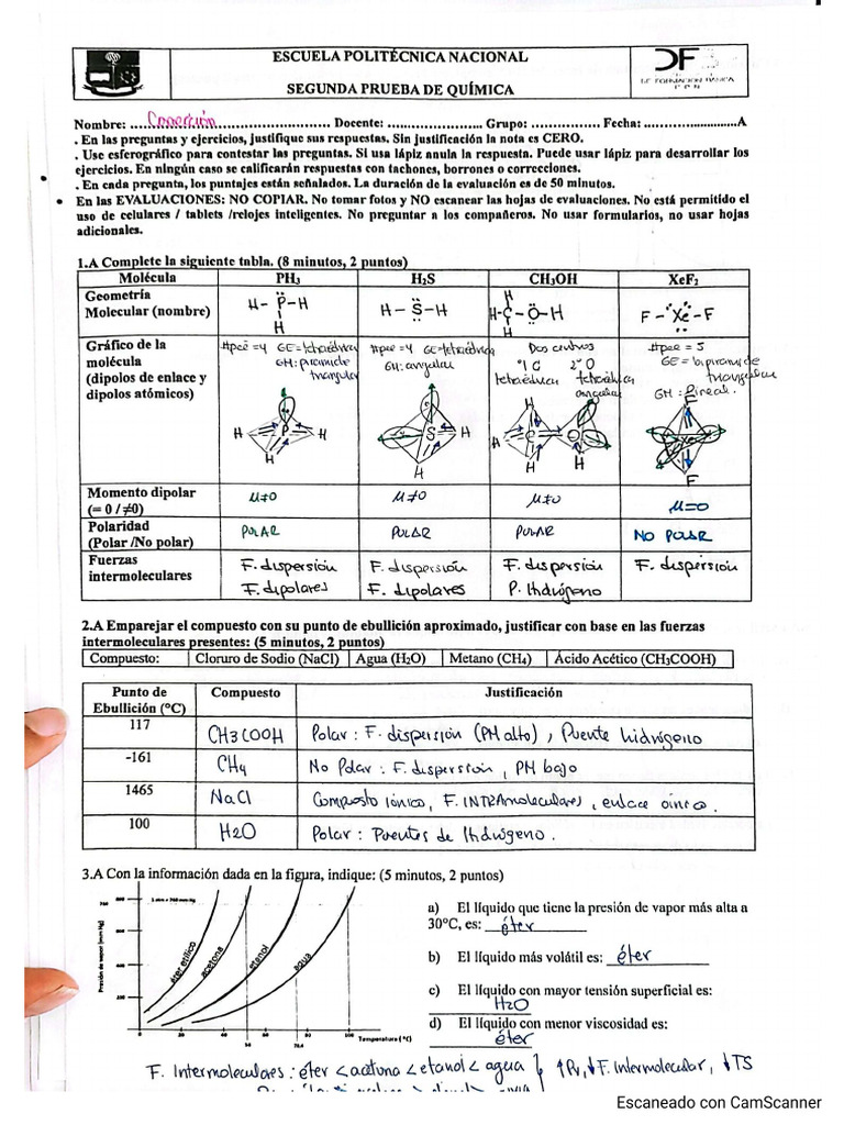 Prueba 2do Bim Quim Gen 2023B | PDF