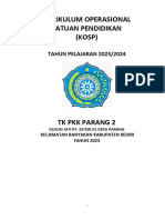 2025 2026 Program Semester TK PAUD Jateng | PDF