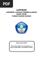 Rapot TK Kurikulum Merdeka | PDF