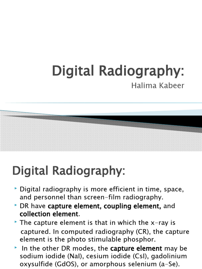Digital Radiography | PDF | Charge Coupled Device | Radiography