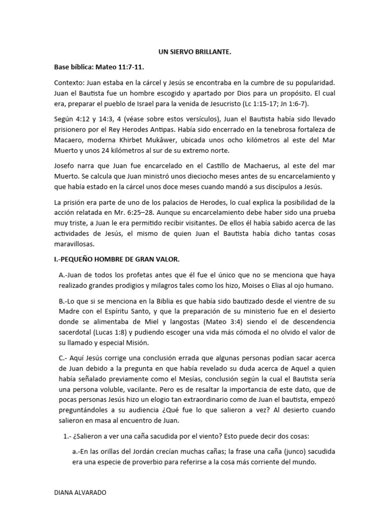 Un Siervo Brillante | PDF | Juan el Bautista | Jesús