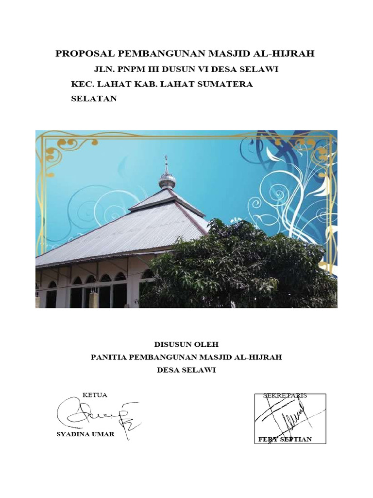 Proposal Masjid Al-Hijrah2022 | PDF