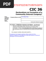 EXAMPLE CIC 36 Form | PDF | Government | Business