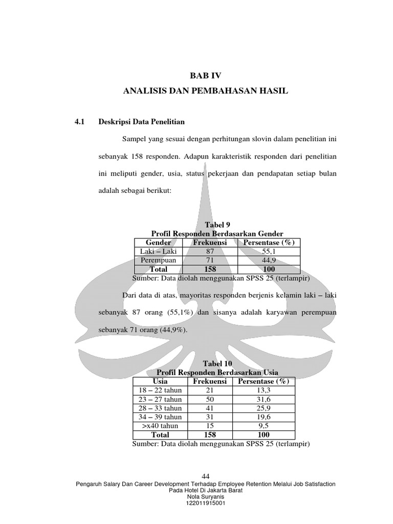 2023 TS MMJ 122011915001 Bab 4 Analisis Dan Pembahasan | PDF