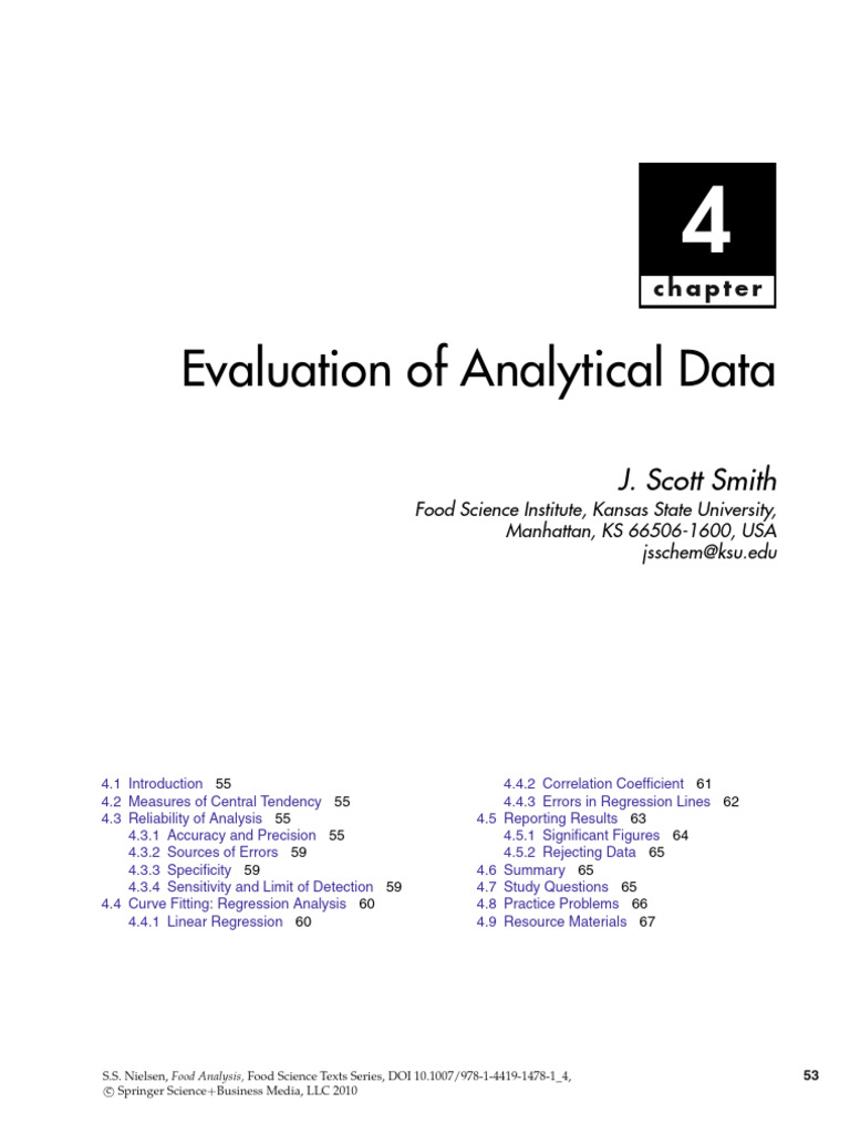 đánh giá dữ liệu phân tích | PDF | Standard Deviation | Detection Limit