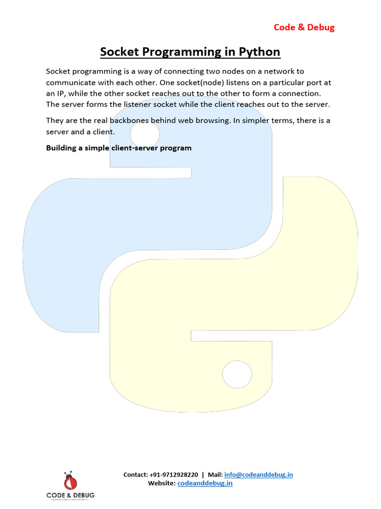 Socket Programming | PDF Socket Programming | PDF