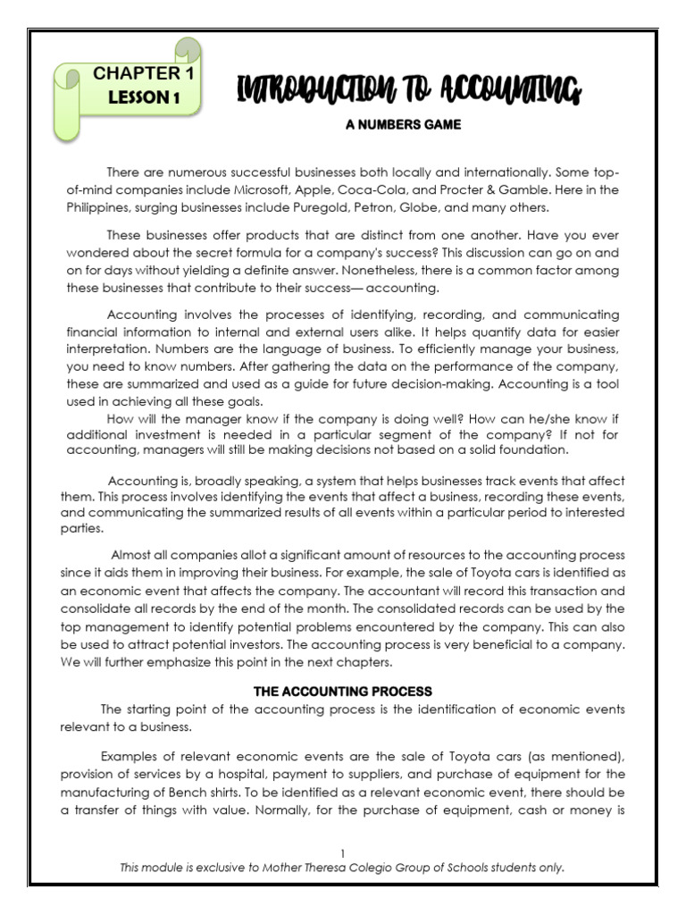 Fundamentals of ABM 1 | PDF | Accounting | Management Accounting