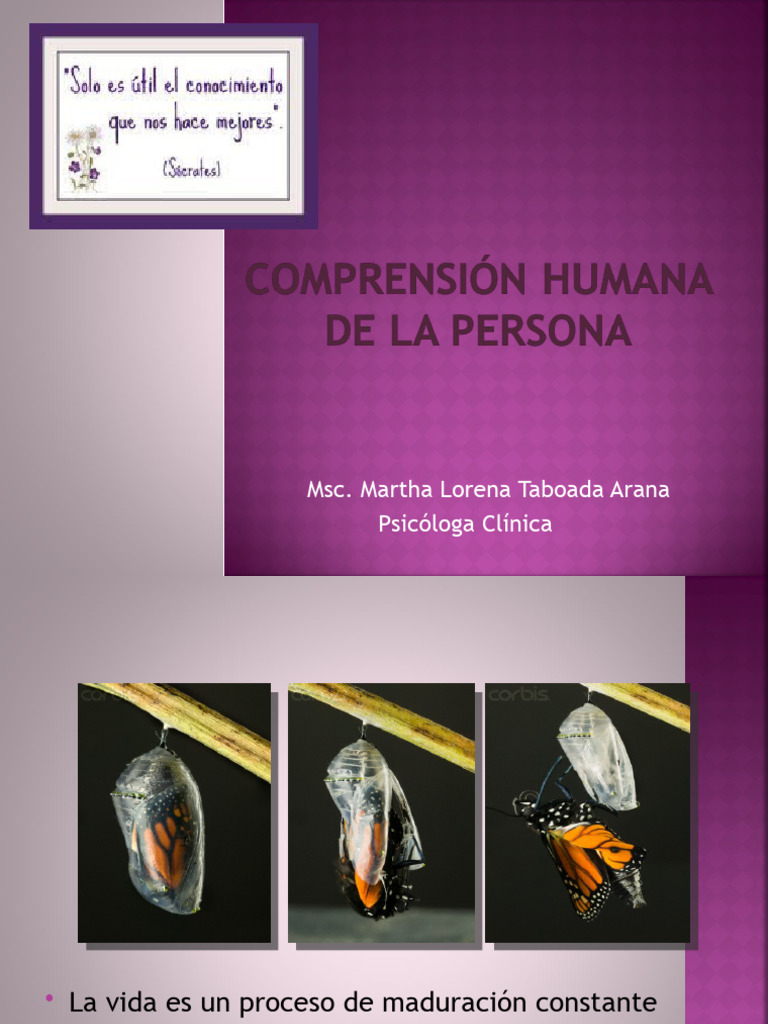 Comprensión Humana de La Persona | PDF