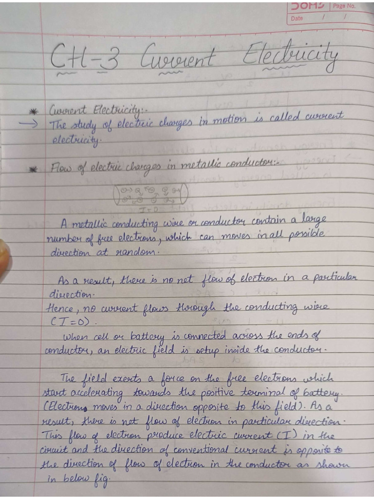 CH-3 Current Electricity | PDF