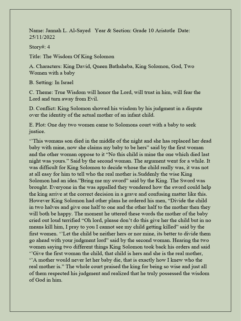 Kingsolomon Alsayed | PDF | David | Solomons