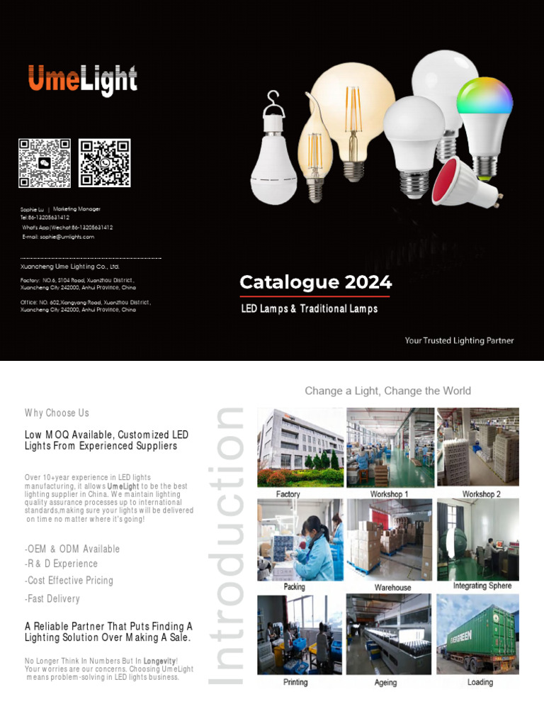 （已压缩）Catalog-LED Lamps-UmeLight 2024 | PDF | Incandescent Light Bulb ...
