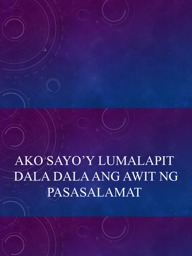 Ako Sayo'y Lumalapit | PDF