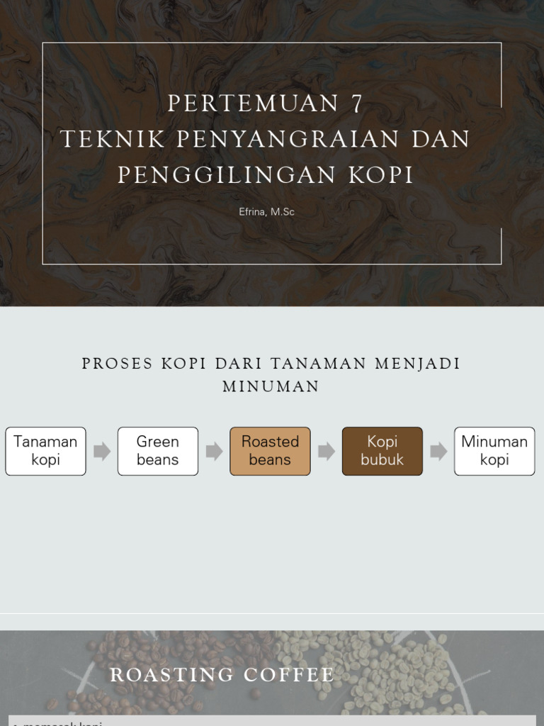 Teknik dan Proses Roasting Kopi | PDF | Memasak, Makanan, & Anggur ...