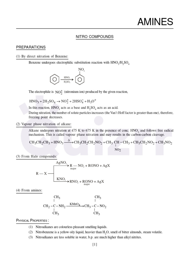 30 Amines Formula Sheets Quizrr | PDF
