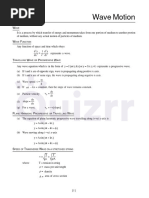 Waves Formula Sheet | PDF | Waves | Frequency