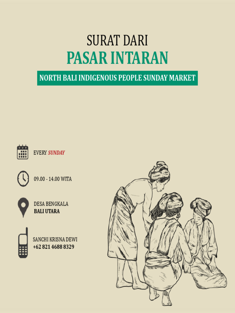 Pasar Intaran Sunday Market | PDF | Memasak, Makanan, & Anggur
