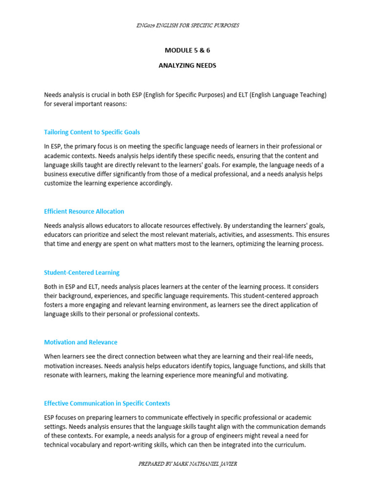 Eng029 - Module 5 & 6 (Reviewer) | PDF | Learning | Language Education