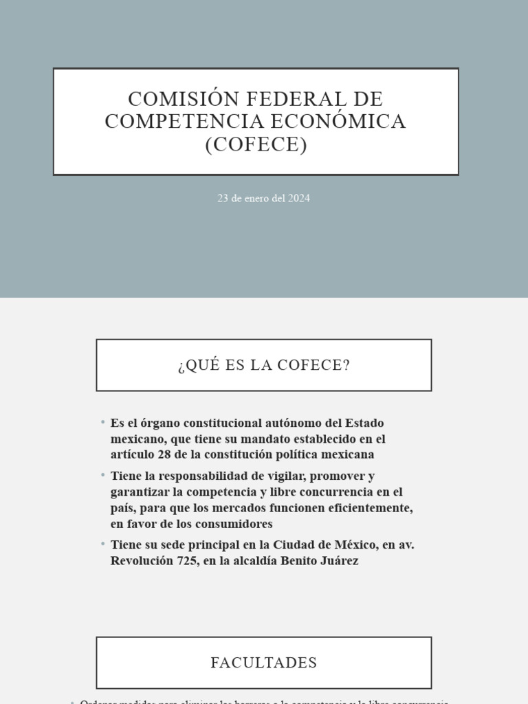 COFECE | PDF