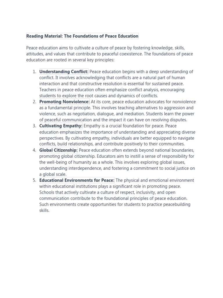 Reading Material | PDF