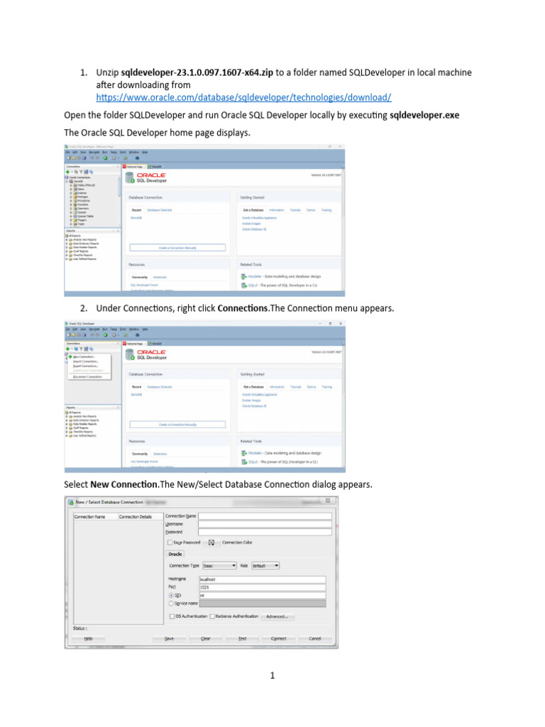 Sqldeveloper Configuration | PDF