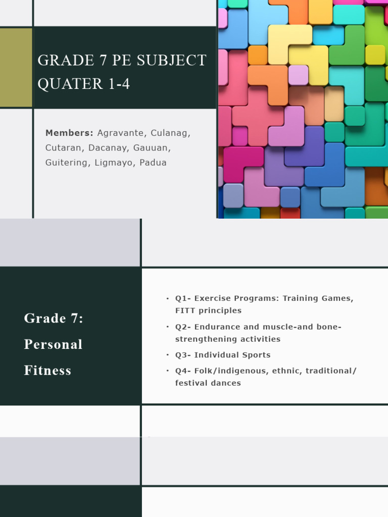 Grade 7 PE Subject | PDF