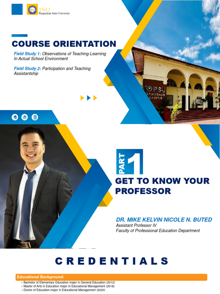 MKNB - Fs 1 and 2 Orientation | PDF | Teachers | Learning