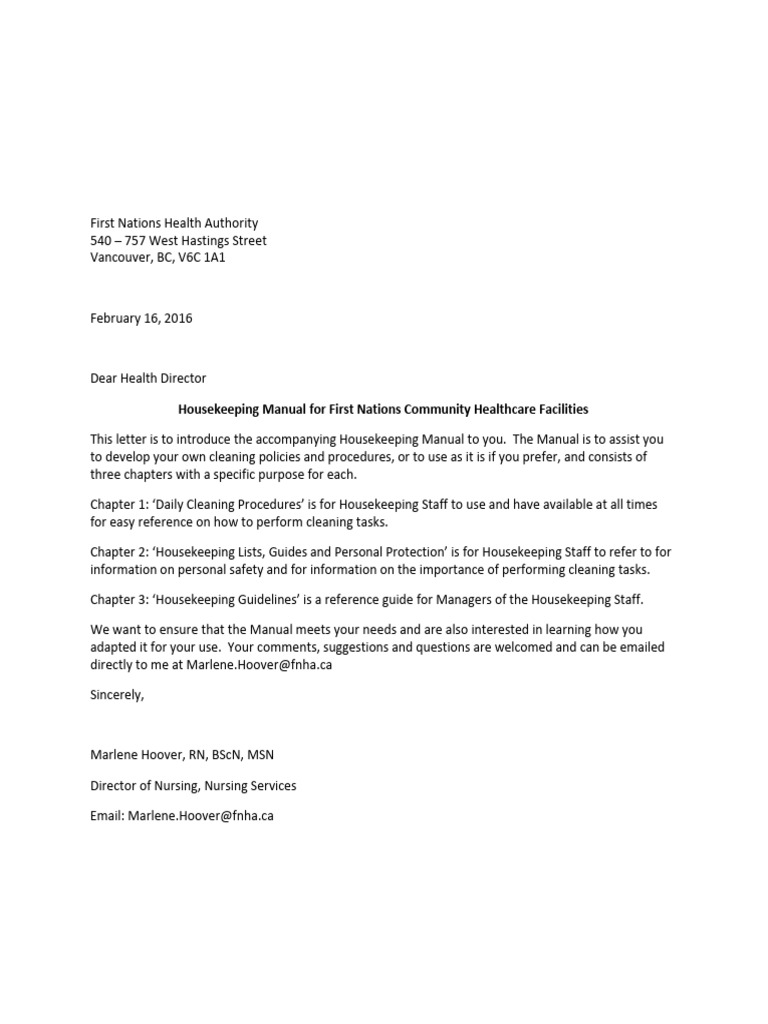 HP Housekeeping Manual | PDF | Housekeeping | Hand Washing