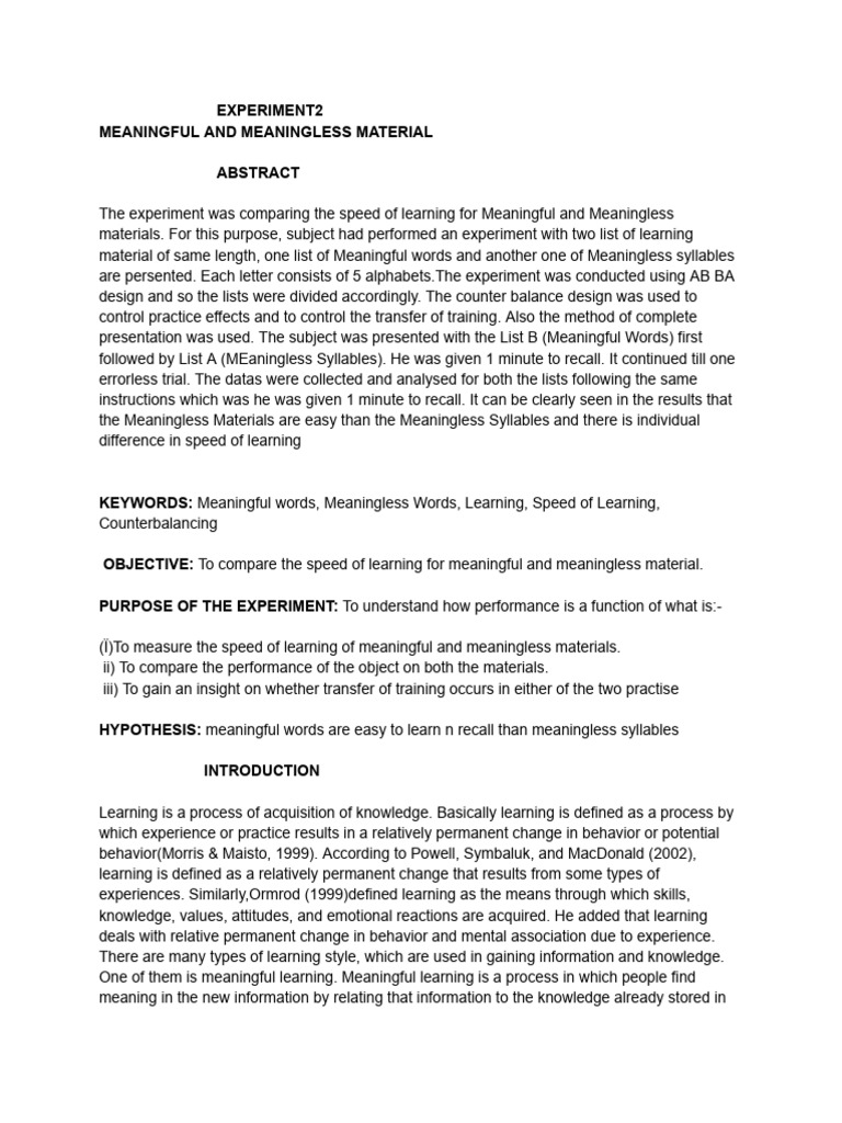 Meaningless and Meaningful Material by Maanya | PDF | Self-Improvement ... Meaningless and Meaningful Material by Maanya | PDF | Self-Improvement ...