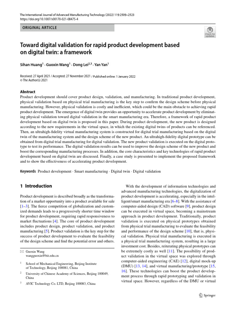 Toward Digital Twin Framework | PDF | Prototype | Simulation Toward Digital Twin Framework | PDF | Prototype | Simulation