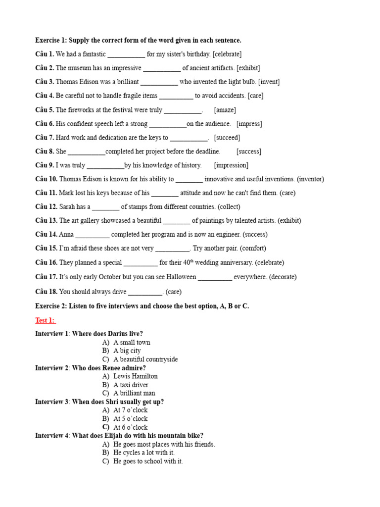 ÔN THI CUỐI KỲ I FRIENDPLUS GRADE 7 | PDF | Animation | Computer Animation
