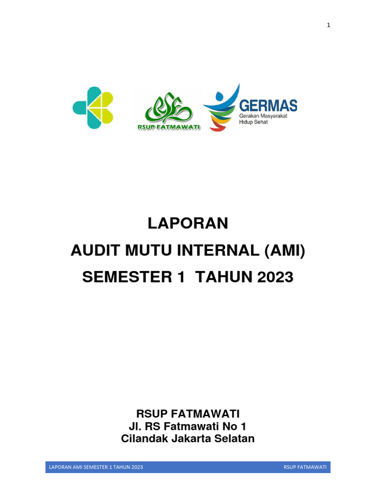 LAPORAN Audit Mutu Internal | PDF