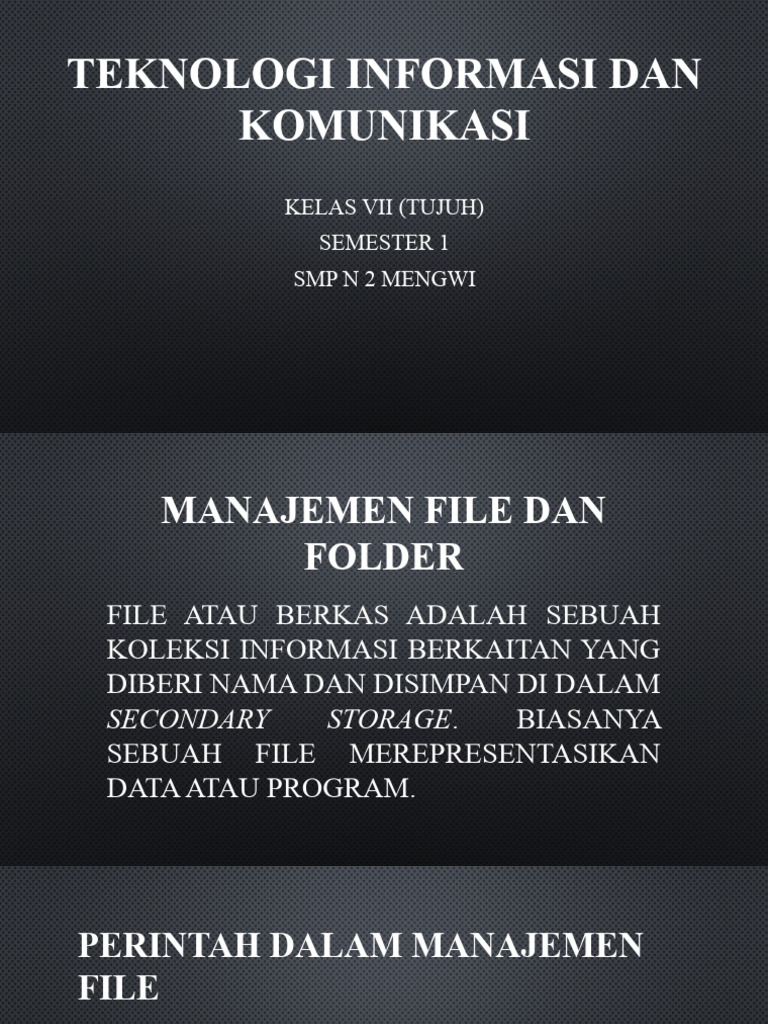 Manajemen File Dan Folder | PDF