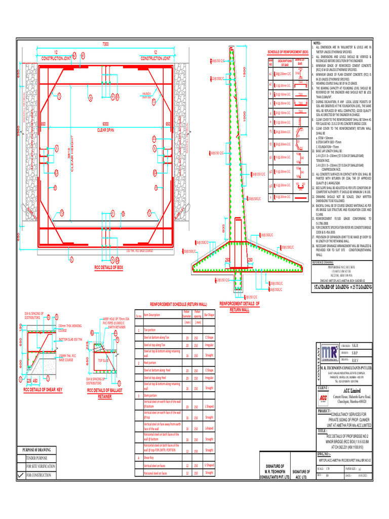 02.MRTCPL - Reinf - RCC Box-Ret, Wall-Ch-362.231 | PDF | Concrete ...