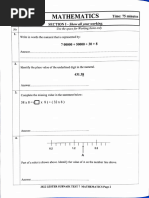 SEA Practice Test 2 Mathematics | PDF | Numbers | Elementary Mathematics