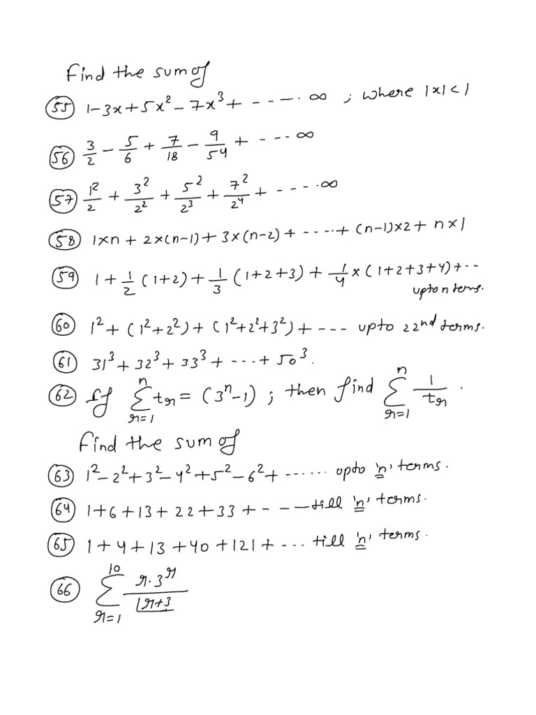 Sequence & Series Assignment 2 | PDF | Elementary Mathematics Sequence & Series Assignment 2 | PDF | Elementary Mathematics