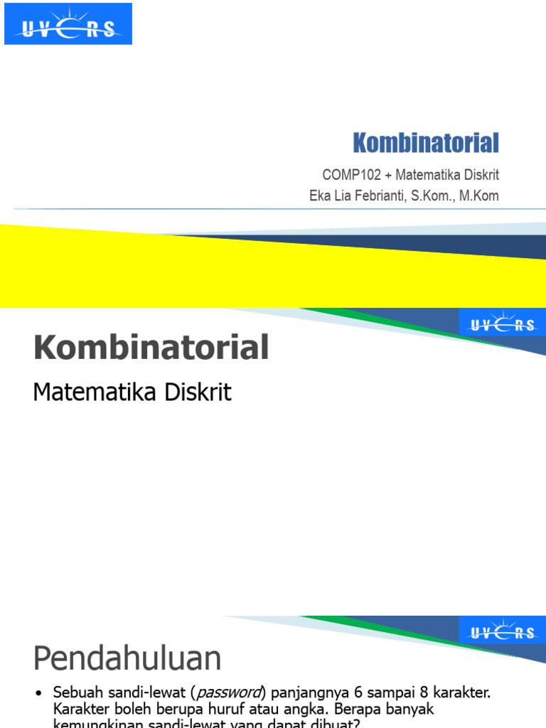 Materi 6 - Kombinatorial | PDF