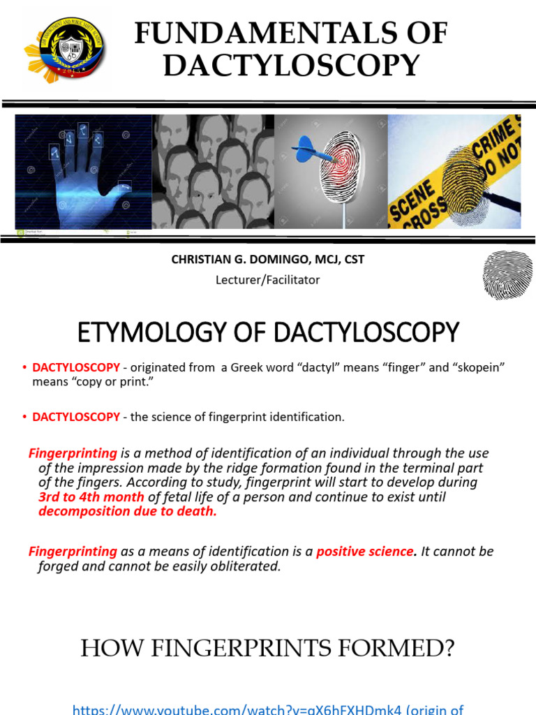 A. Funda of Dactylos | PDF | Fingerprint | Human Anatomy