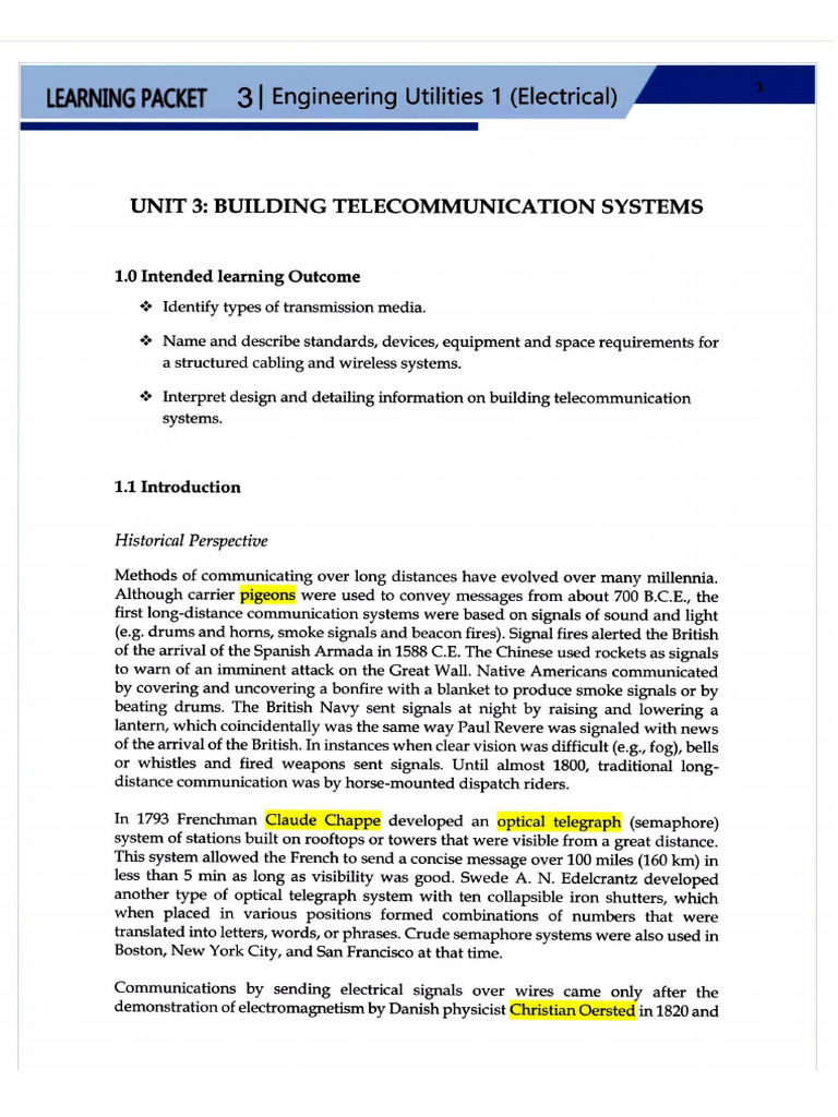 Building Telecommunication Systems | PDF