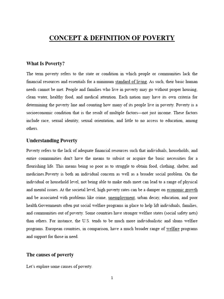 Assignment 4204 | PDF | Poverty | Poverty & Homelessness