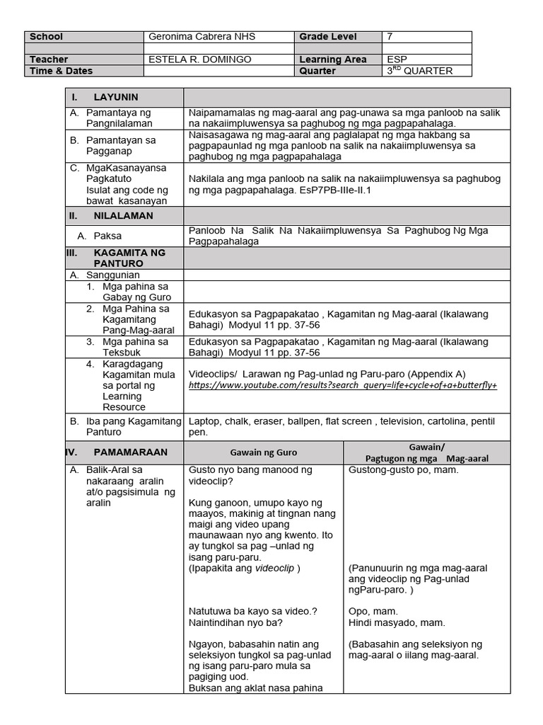 G7 11.1 EsP - Edited | PDF