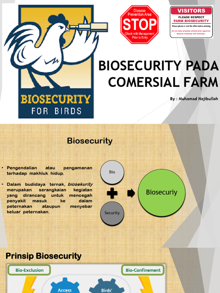 Prinsip dan Komponen Biosecurity Peternakan | PDF