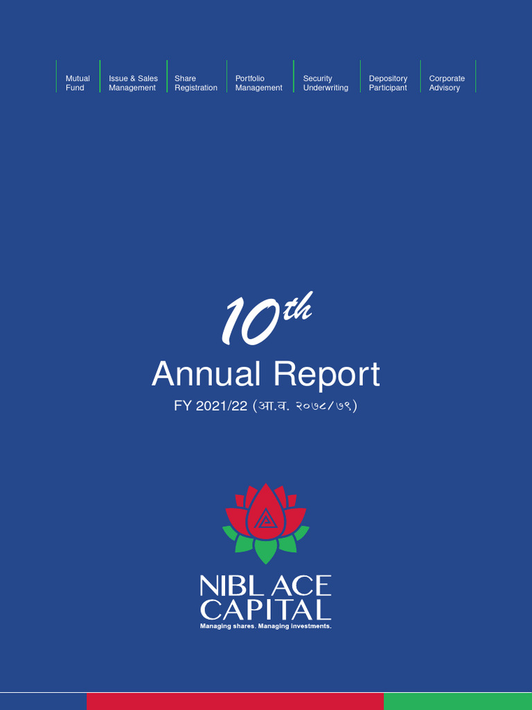 NIBL Ace Capital's 10th Annual Report | PDF | Business