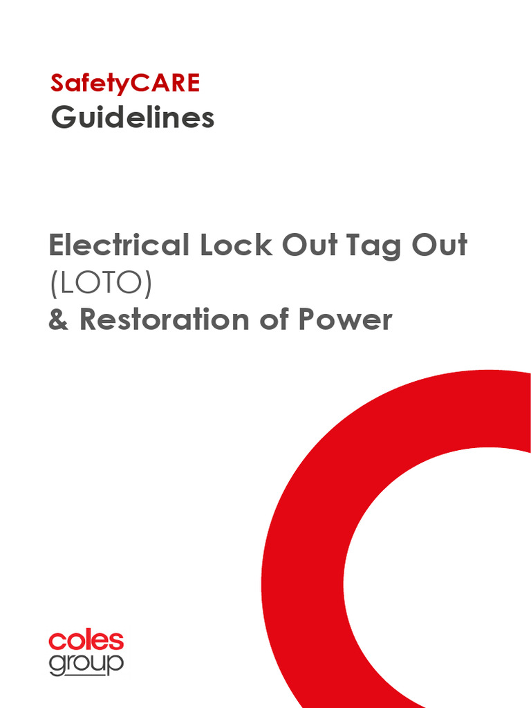 LOTO Guidelines for Electrical Safety | PDF | Electrician | Electrical ...