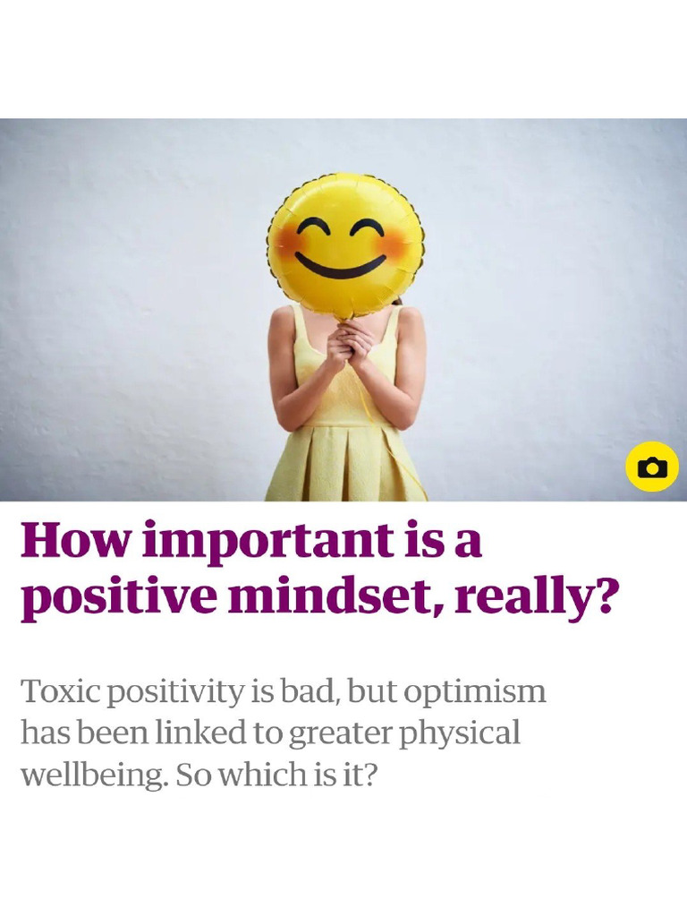 How Important Is A Positive Mindset | PDF