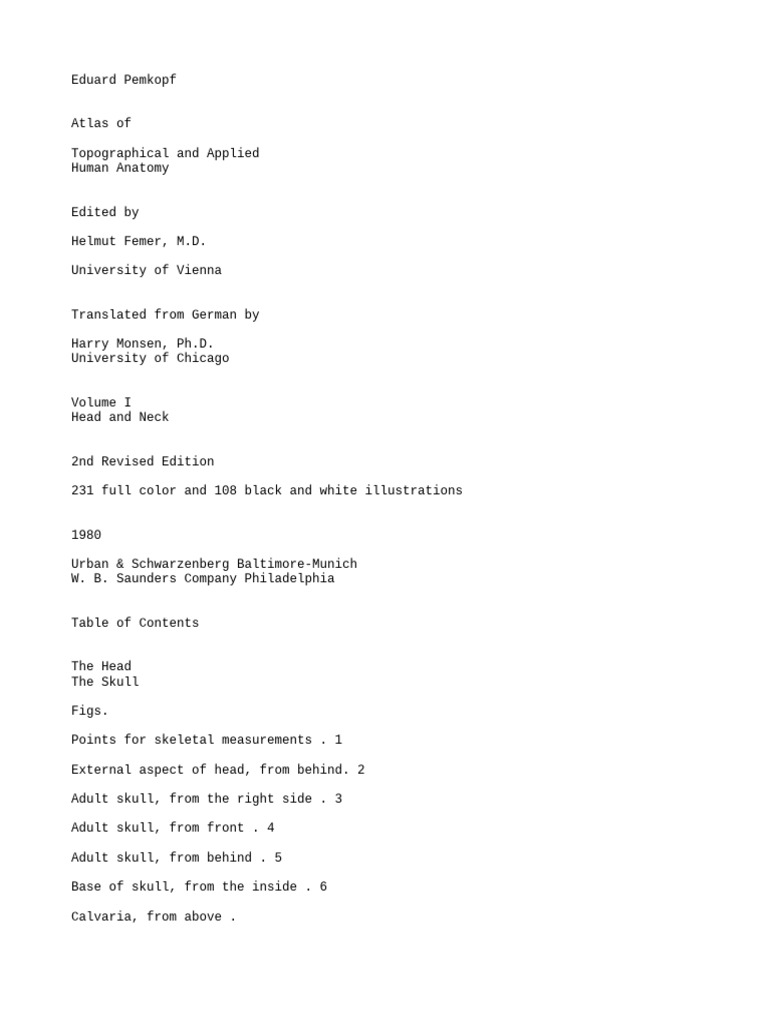 Pernkopf Vol. 1 - Djvu | PDF | Larynx | Vertebral Column