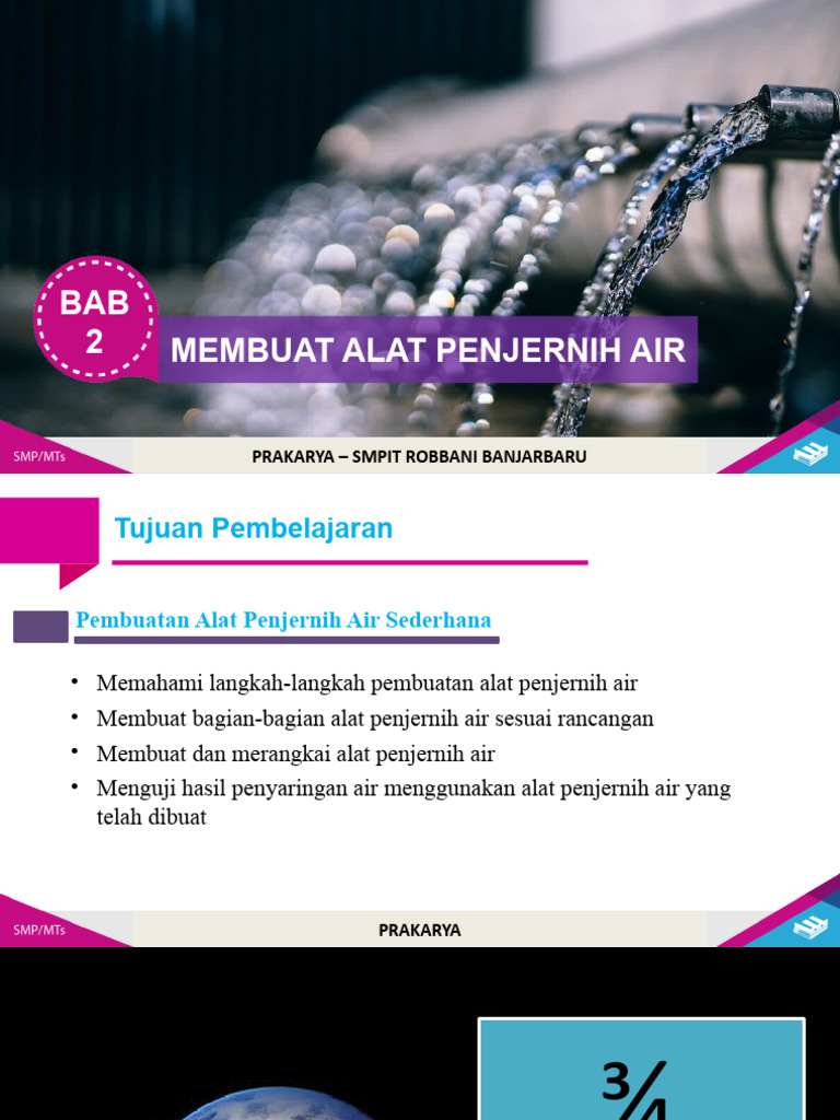 Prakarya Kelas 8 Pembuatan Alat Penjernih Air-1 | PDF